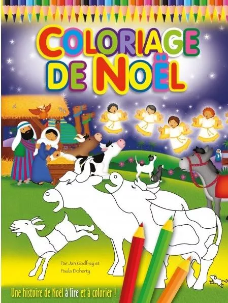 Coloriage de Noël - Une histoire de Noël à lire et à colorier ...